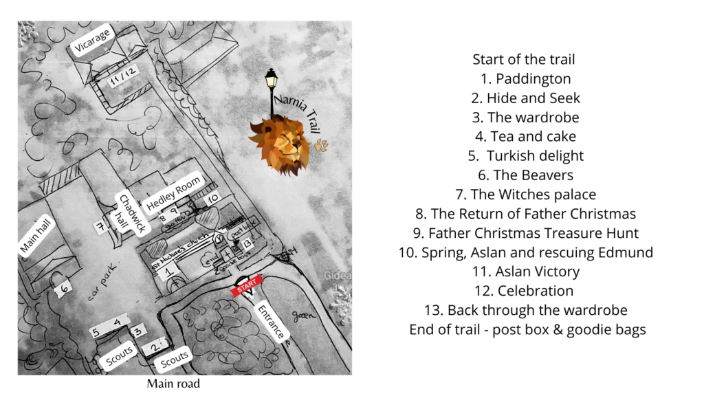 Narnia Trail Map – St Michael and All Angels